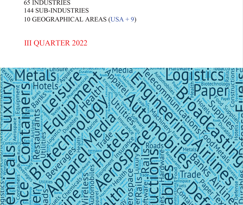 Salvidio & Partners publishes 2022 III Q Industry Betas Report (USA ...